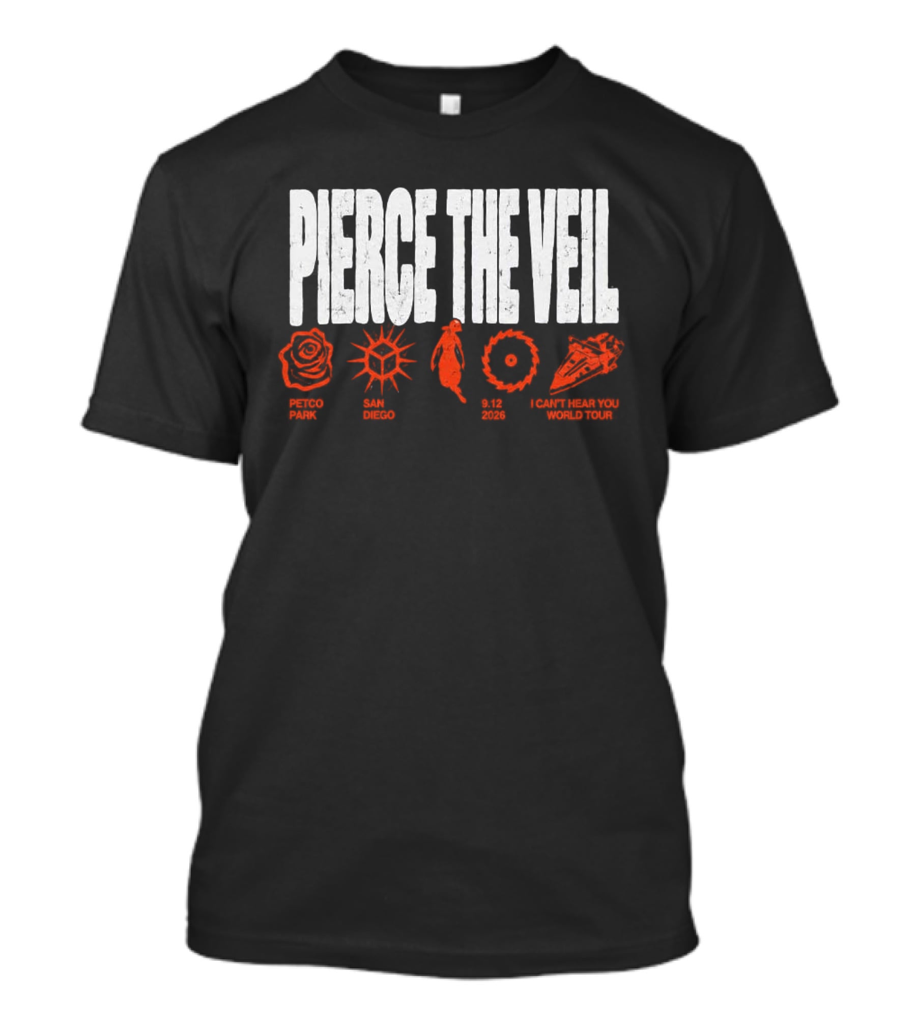Pierce The Veil San Diego September 12 2026 Symbols Live At Petco Park T-Shirt