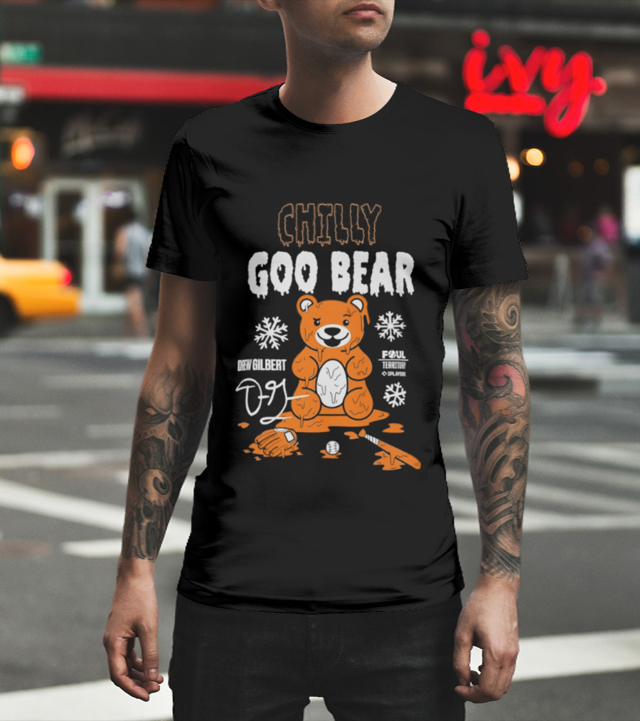 Drew Gilbert Goo Bear Chilly San Francisco Giants T-Shirt