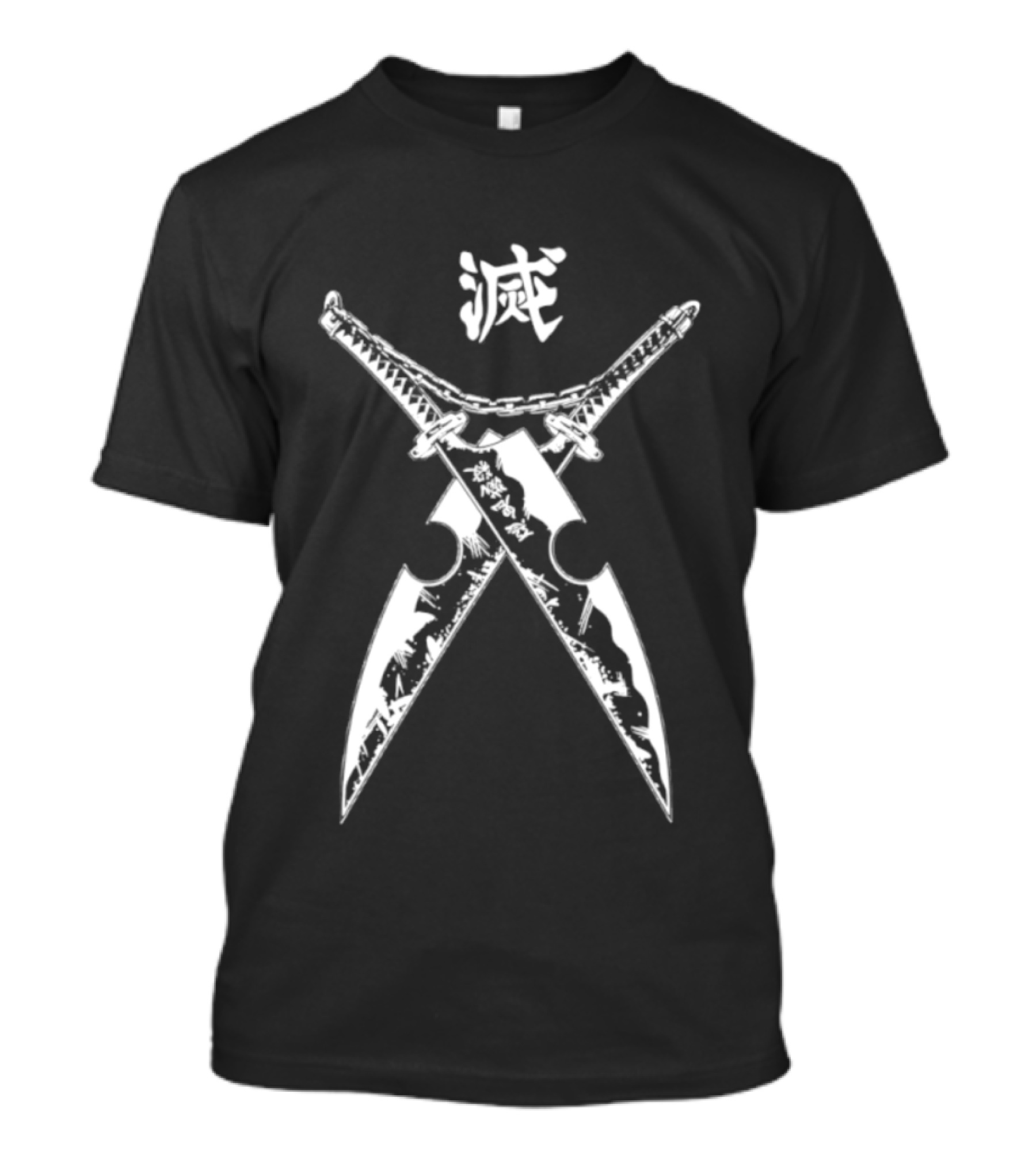 Tengen Uzui Demon Slayer Crossed Twin Blades Kanji T-Shirt