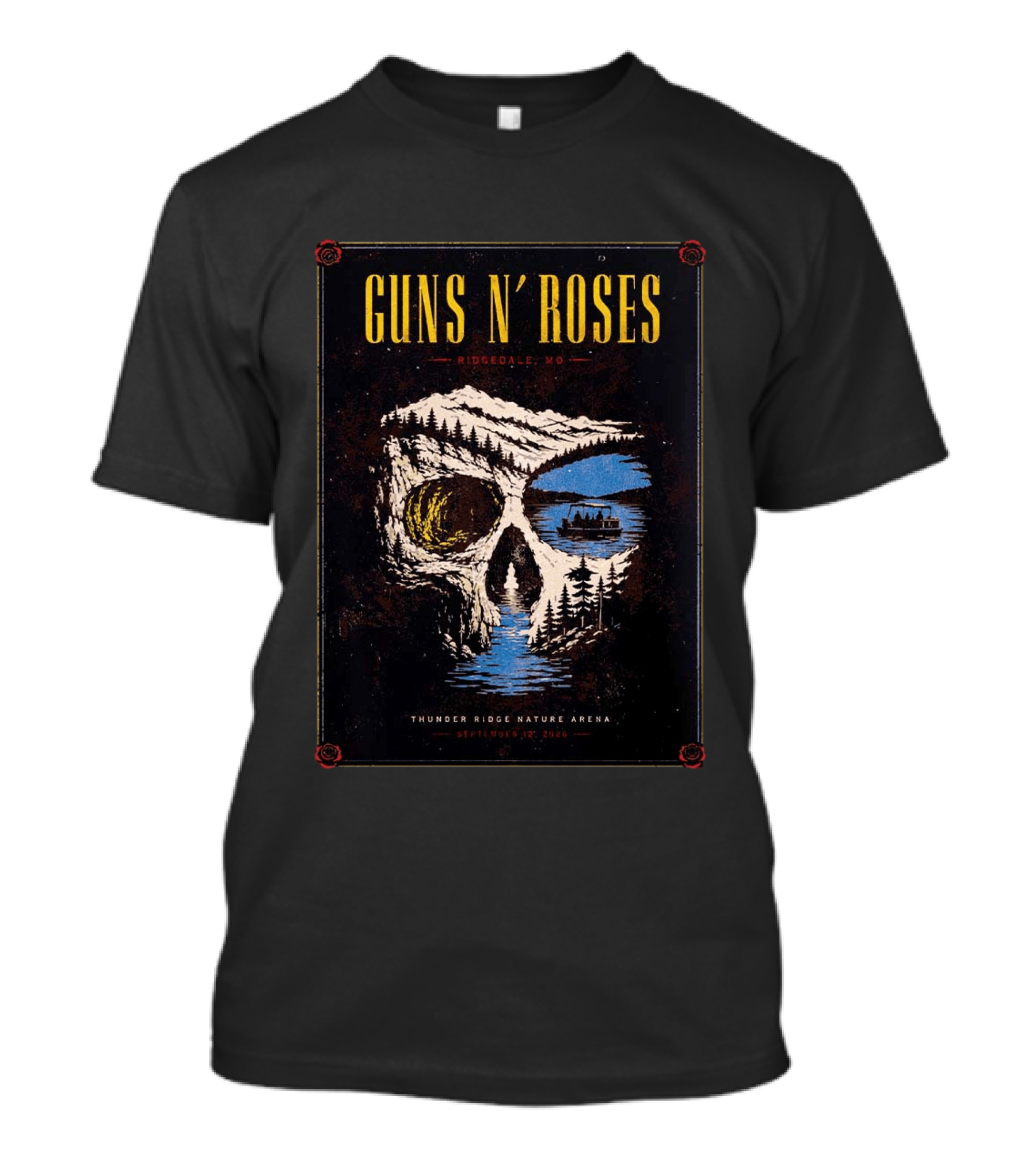 Guns N Roses Ridgedale MO 2026 Event Live At Thunder Ridge Nature Arena On September 12 2026 T-Shirt