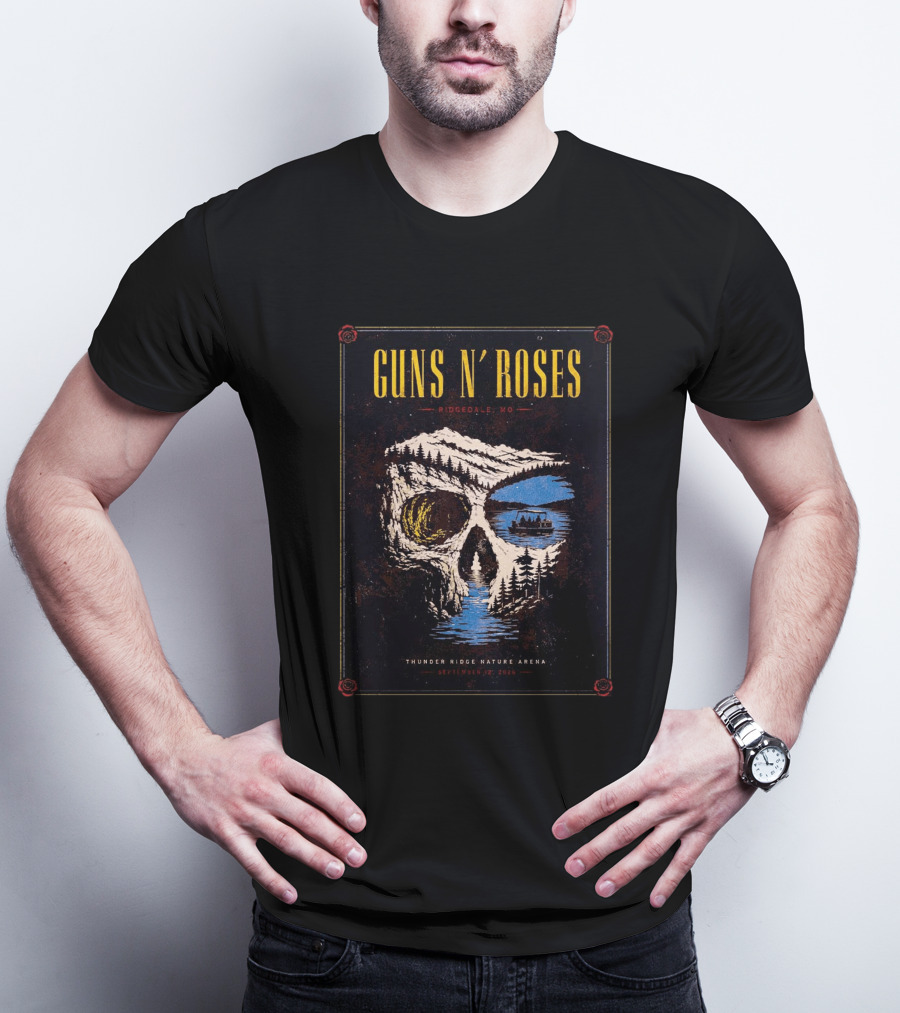 Guns N Roses Ridgedale MO 2026 Event Live At Thunder Ridge Nature Arena On September 12 2026 T-Shirt