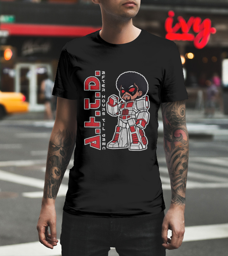 The Weeknd A.F.T.D. After Hours Til Dawn 2026 Asia Tour Tokyo Japan Gundam Pop Up T-Shirt