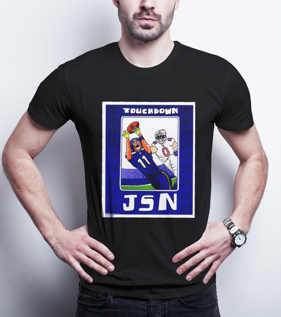 Touchdown JSN Jackson Smith Njigba Seattle Football Catch 11 T-Shirt