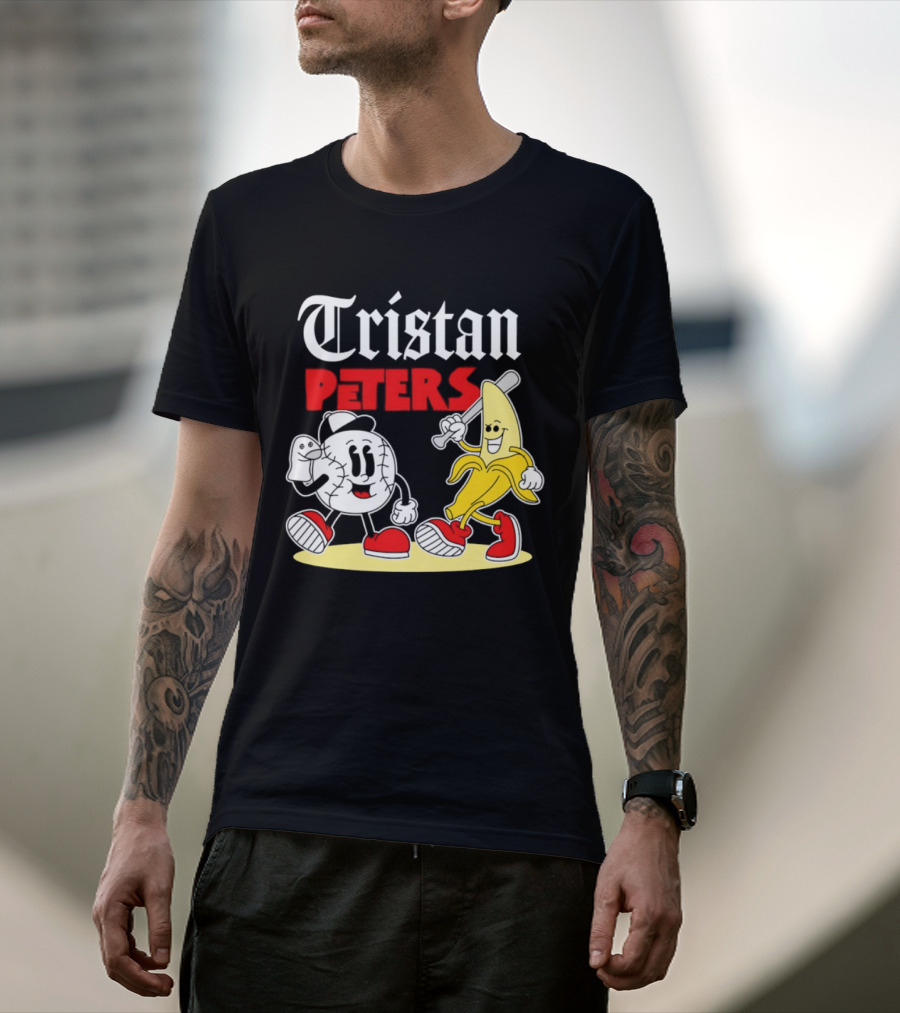 Tristan Peters Chicago White Sox Baseball Banana Cartoon Characters T-Shirt