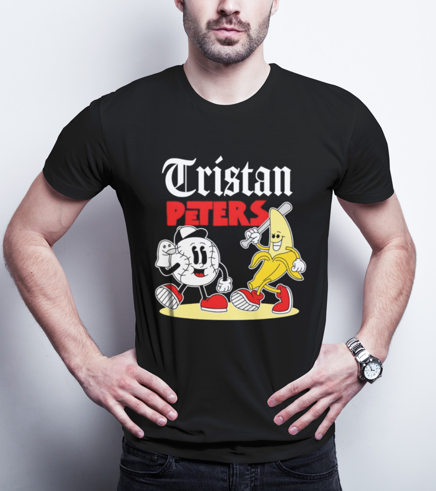 Tristan Peters Chicago White Sox Baseball Banana Cartoon Characters T-Shirt