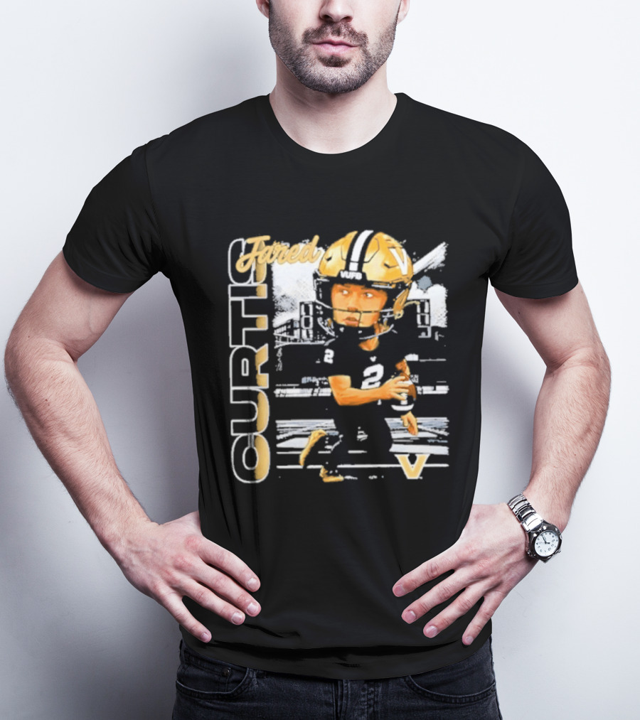 Jared Curtis Vanderbilt Commodores NCAA Football Player T-Shirt