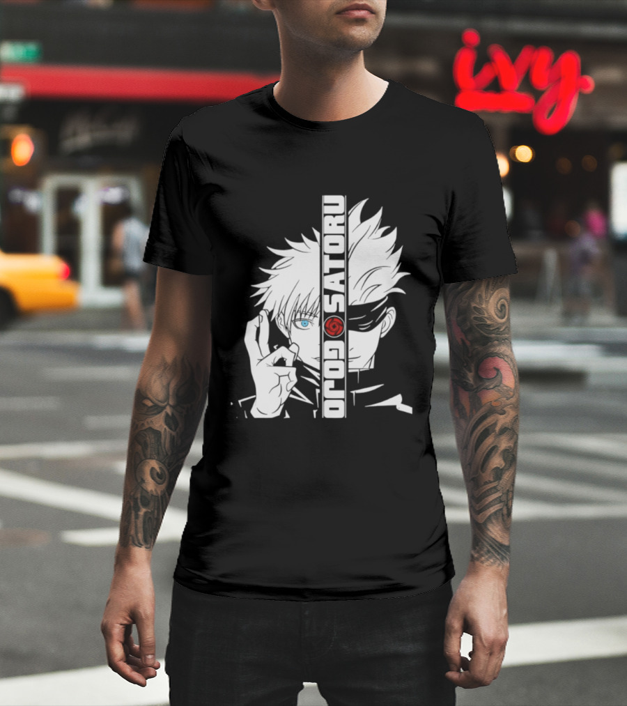 Satoru Gojo Mirror Six Eyes Limitless Jujutsu Kaisen Anime Fan T-Shirt