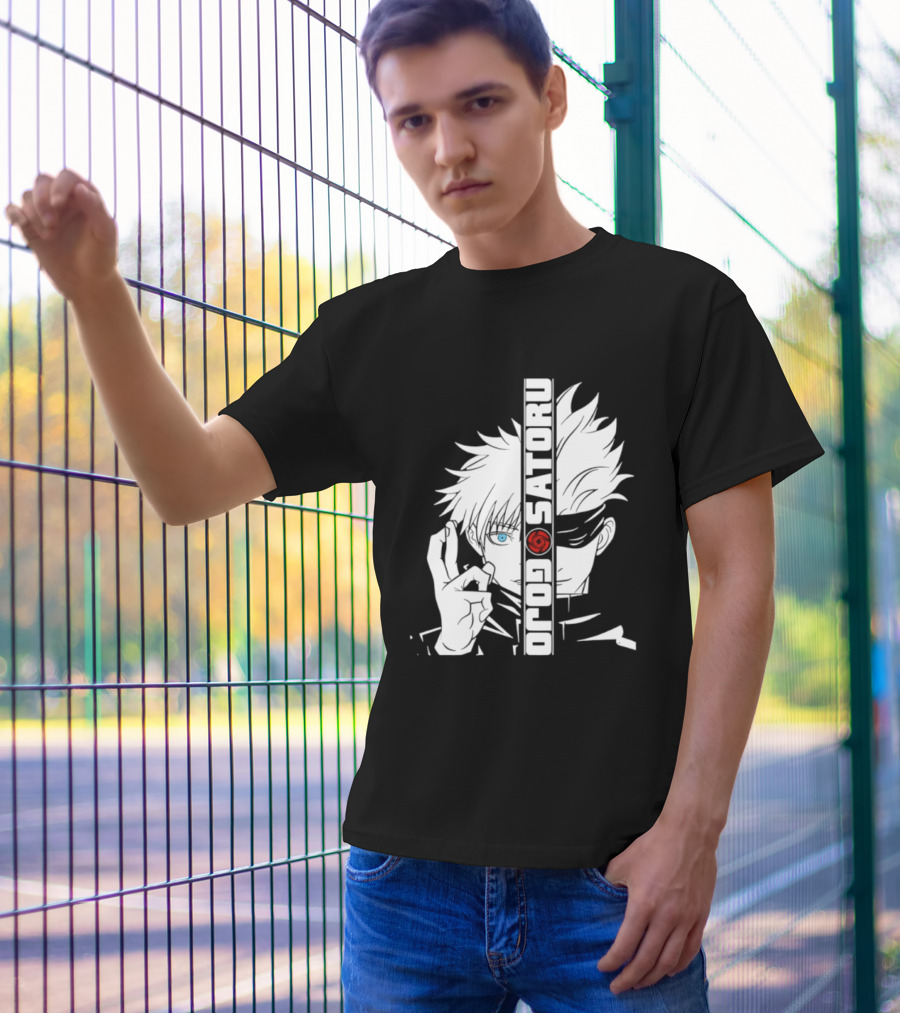 Satoru Gojo Mirror Six Eyes Limitless Jujutsu Kaisen Anime Fan T-Shirt