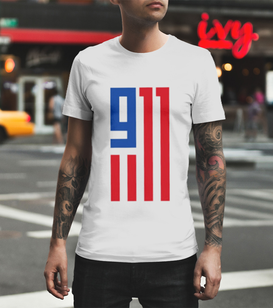 9/11 American Flag USA Patriotic September 11 T-Shirt
