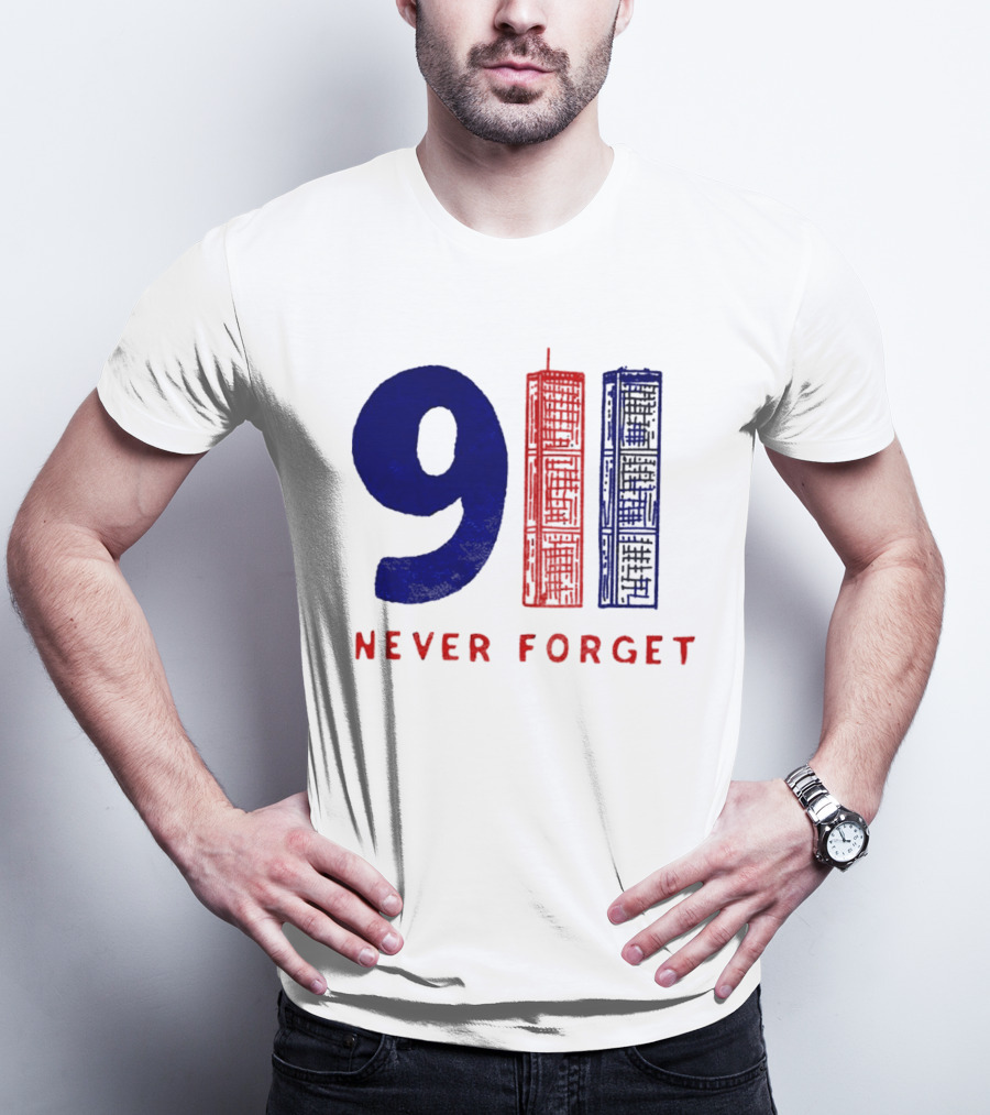 9/11 Never Forget Twin Towers American Patriotism T-Shirt