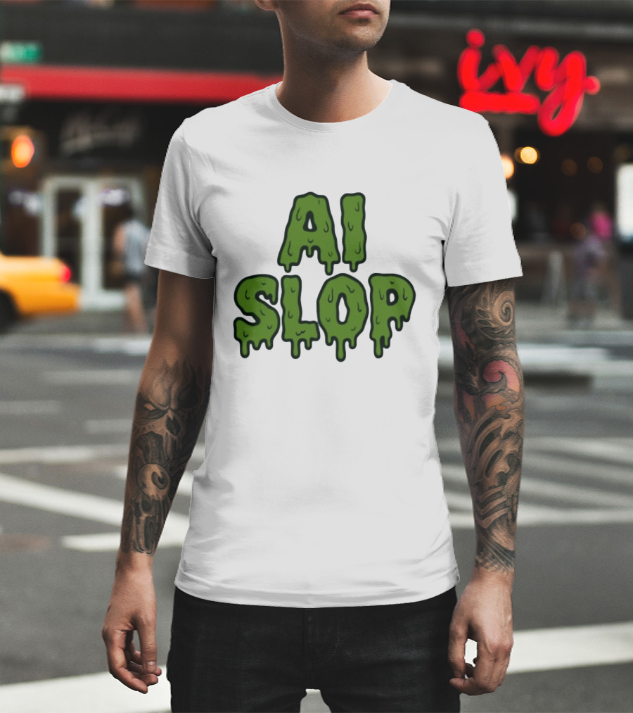 AI Slop Dripping Goo T-Shirt