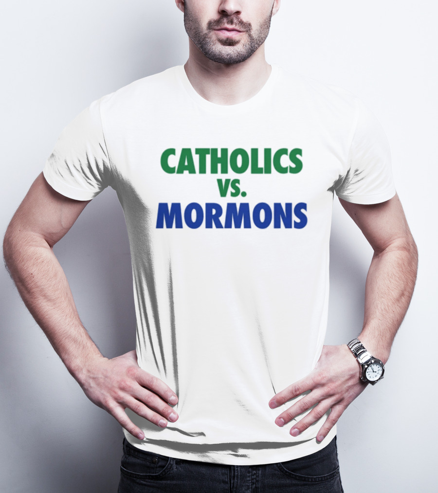 Catholics Vs Mormons Rivalry Matchup T-Shirt