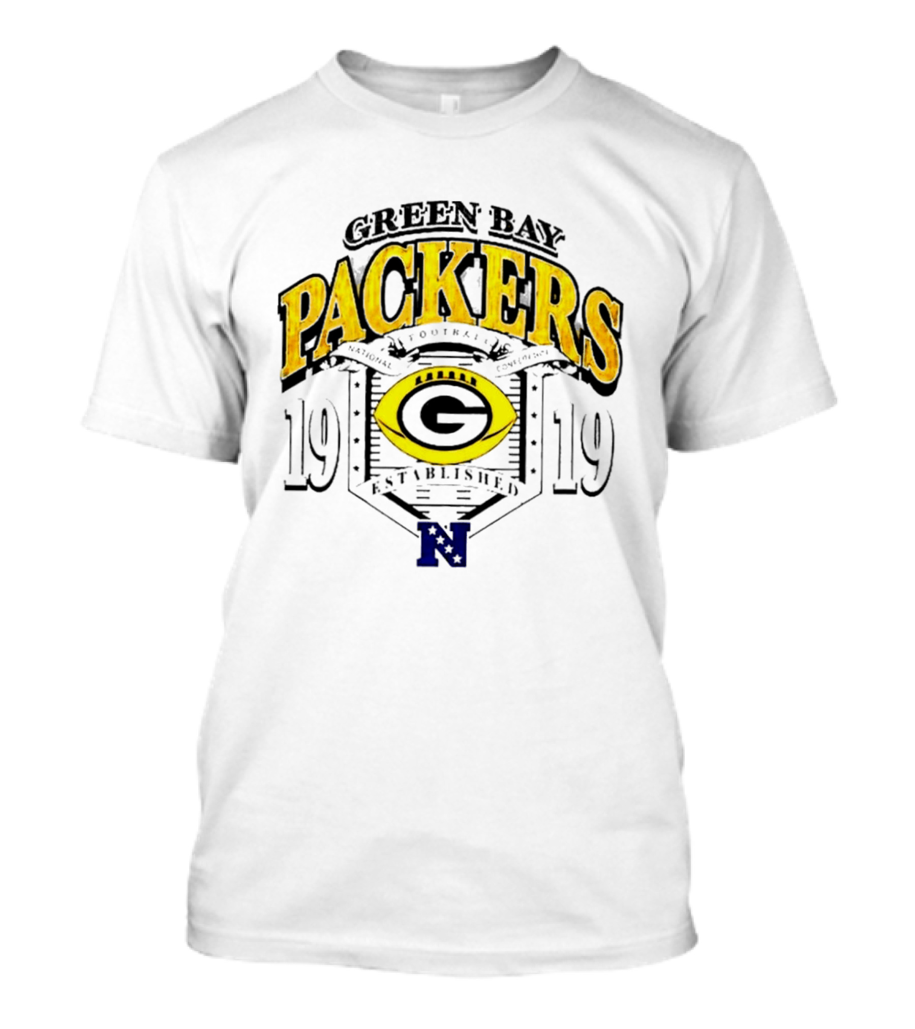 Green Bay Packers 1919 National Football Established Crest T-Shirt