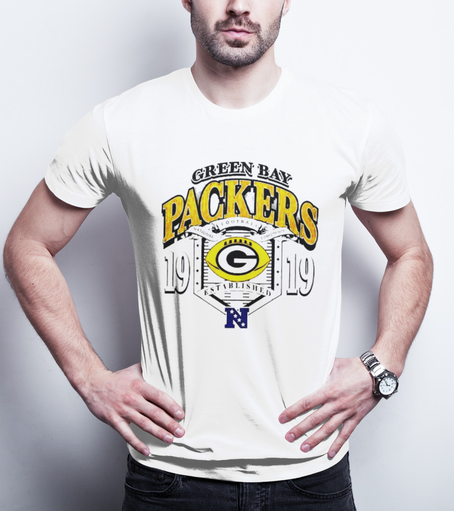 Green Bay Packers 1919 National Football Established Crest T-Shirt