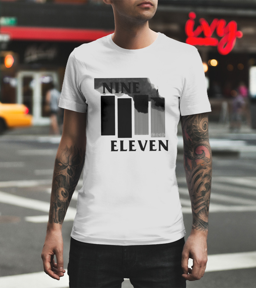 Nine Eleven Meep 9 11 Meme Dark Humor Towers Smoke T-Shirt