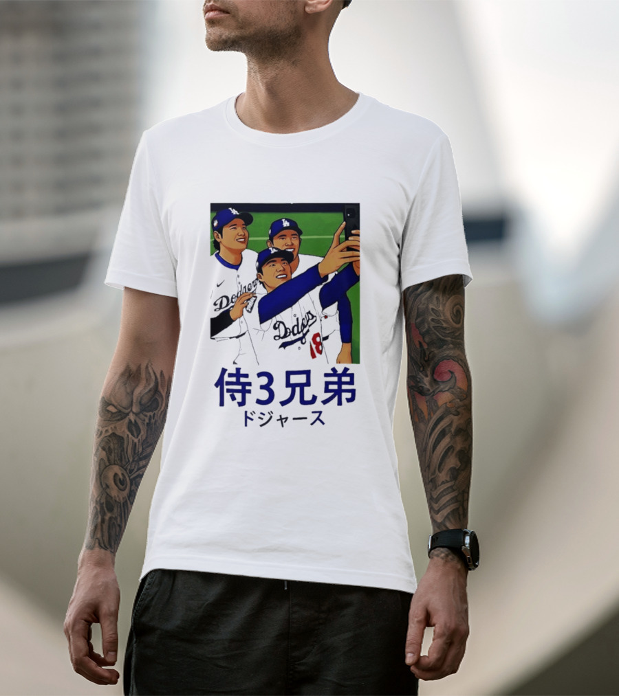 Ohtani Yamamoto Sasaki Dodgers Samurai 3 Brothers T-Shirt