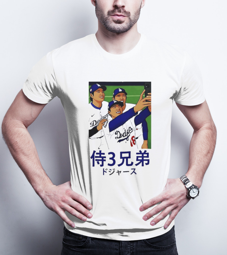 Ohtani Yamamoto Sasaki Dodgers Samurai 3 Brothers T-Shirt