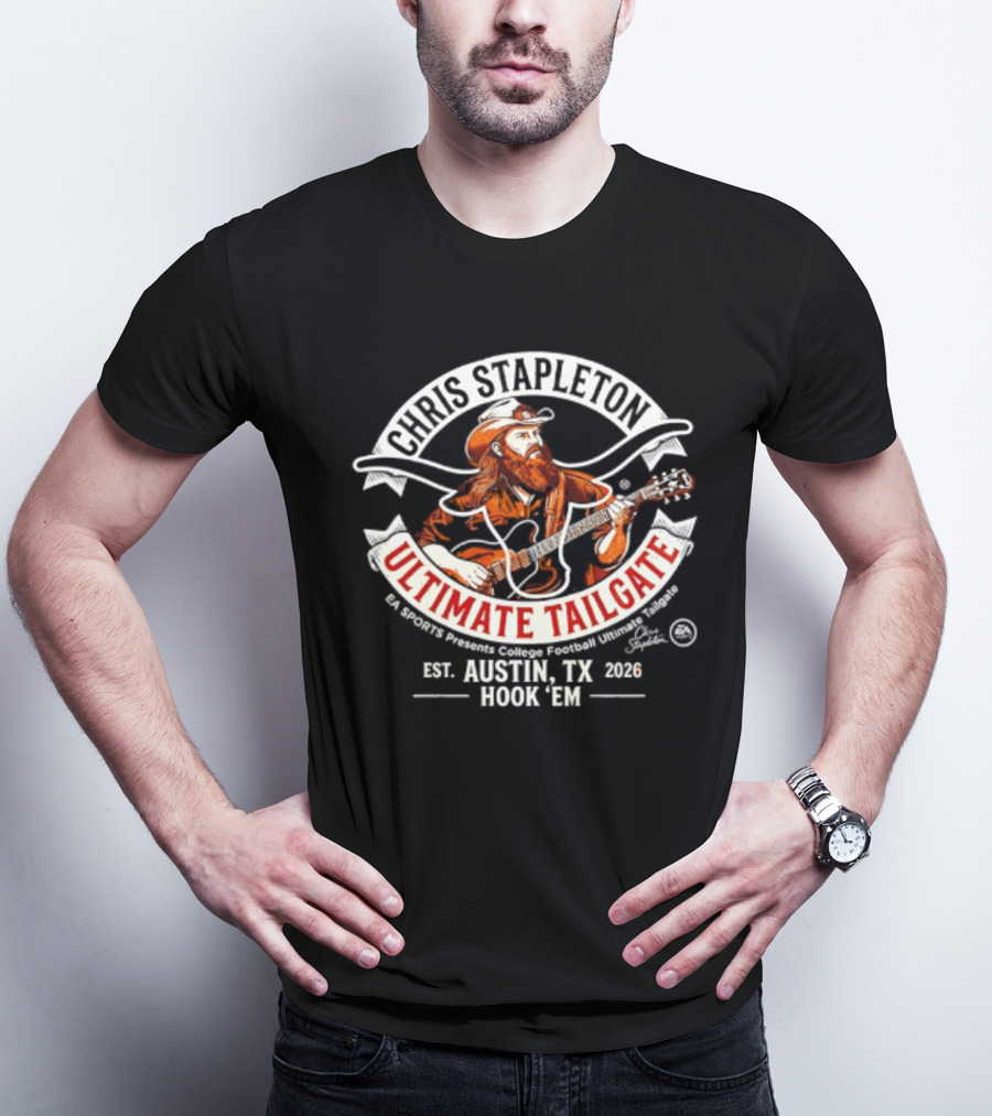 Chris Stapleton Ultimate Tailgate Austin Texas 2026 Hook 'Em T-Shirt
