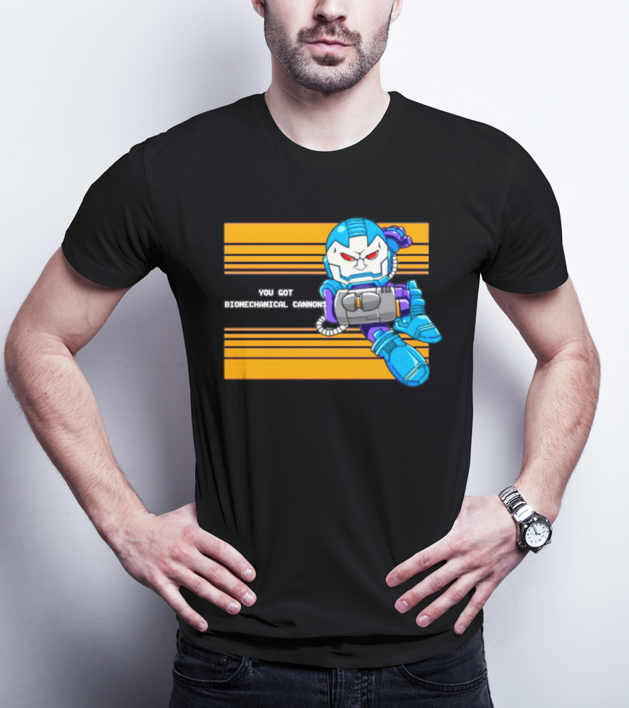 Apocalypse Marvel Cartoon Biomechanical Cannons T-Shirt
