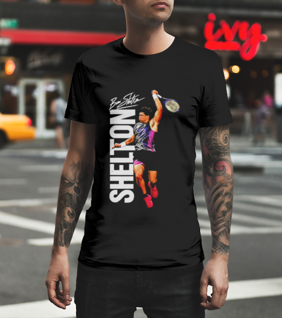 Ben Shelton Tennis Player Signature Art 2026 T-Shirt