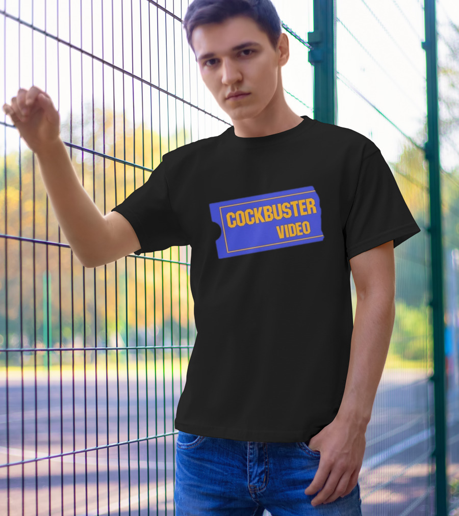 Cockbuster Video 90s Nostalgia Blockbuster T-Shirt