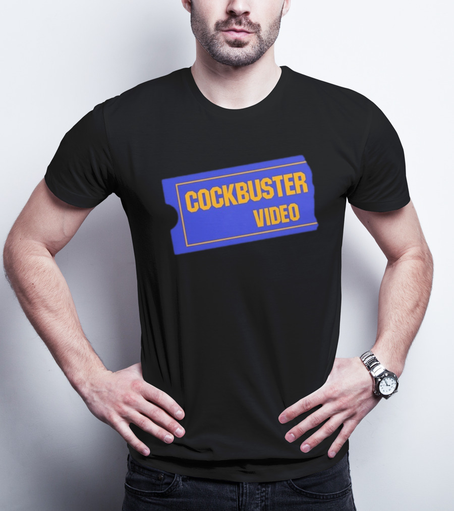 Cockbuster Video 90s Nostalgia Blockbuster T-Shirt