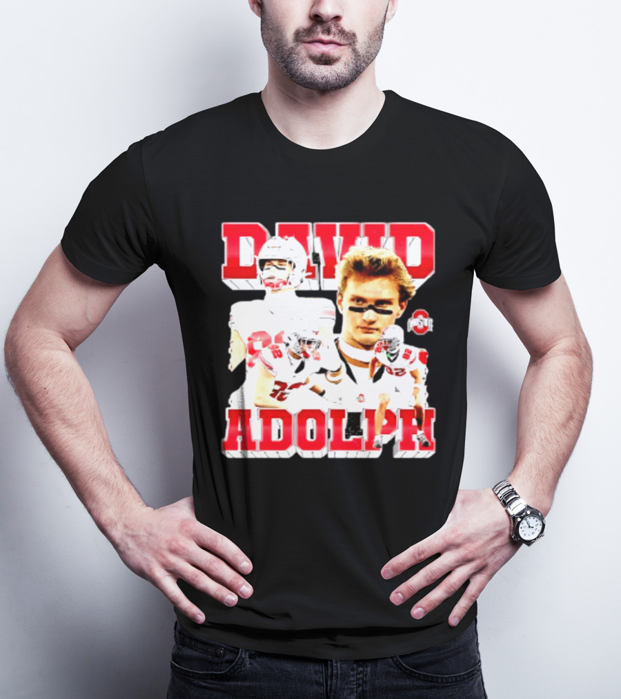 David Adolph 82 Ohio State Buckeyes NCAA Player Highlights T-Shirt