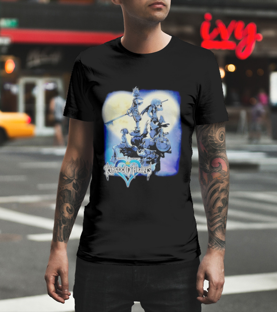 Kingdom Hearts Legends SquareSoft Sora Keyblade Moonlight T-Shirt