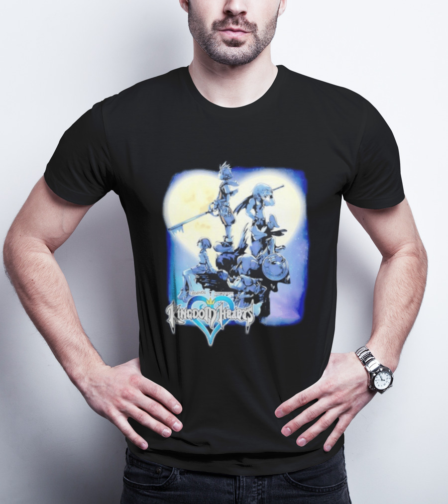 Kingdom Hearts Legends SquareSoft Sora Keyblade Moonlight T-Shirt