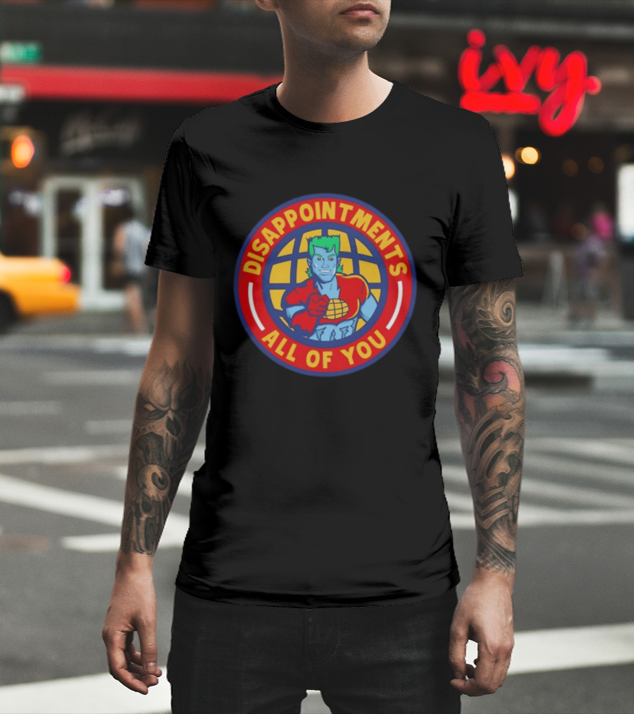 Disappointments All Of You Captain Planet Circular T-Shirt