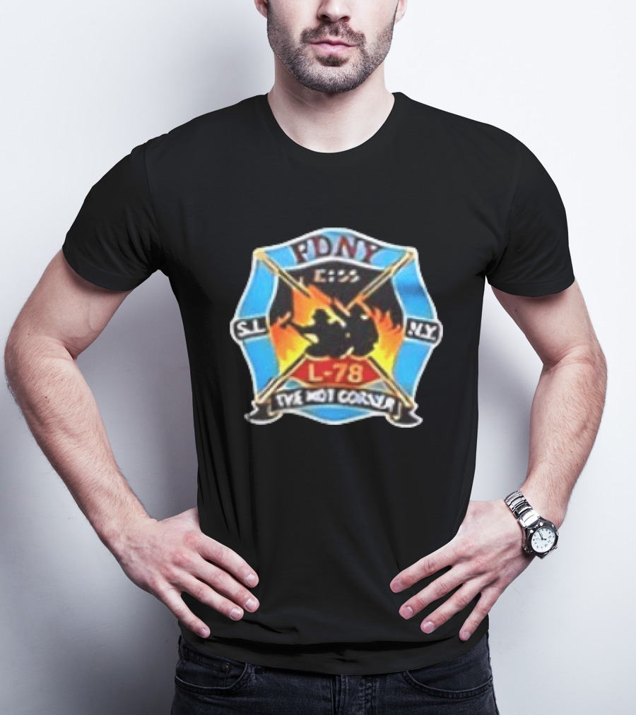 Marcus Freeman Notre Dame Fighting Irish FDNY Engine 155 Ladder 78 The Hot Corner T-Shirt