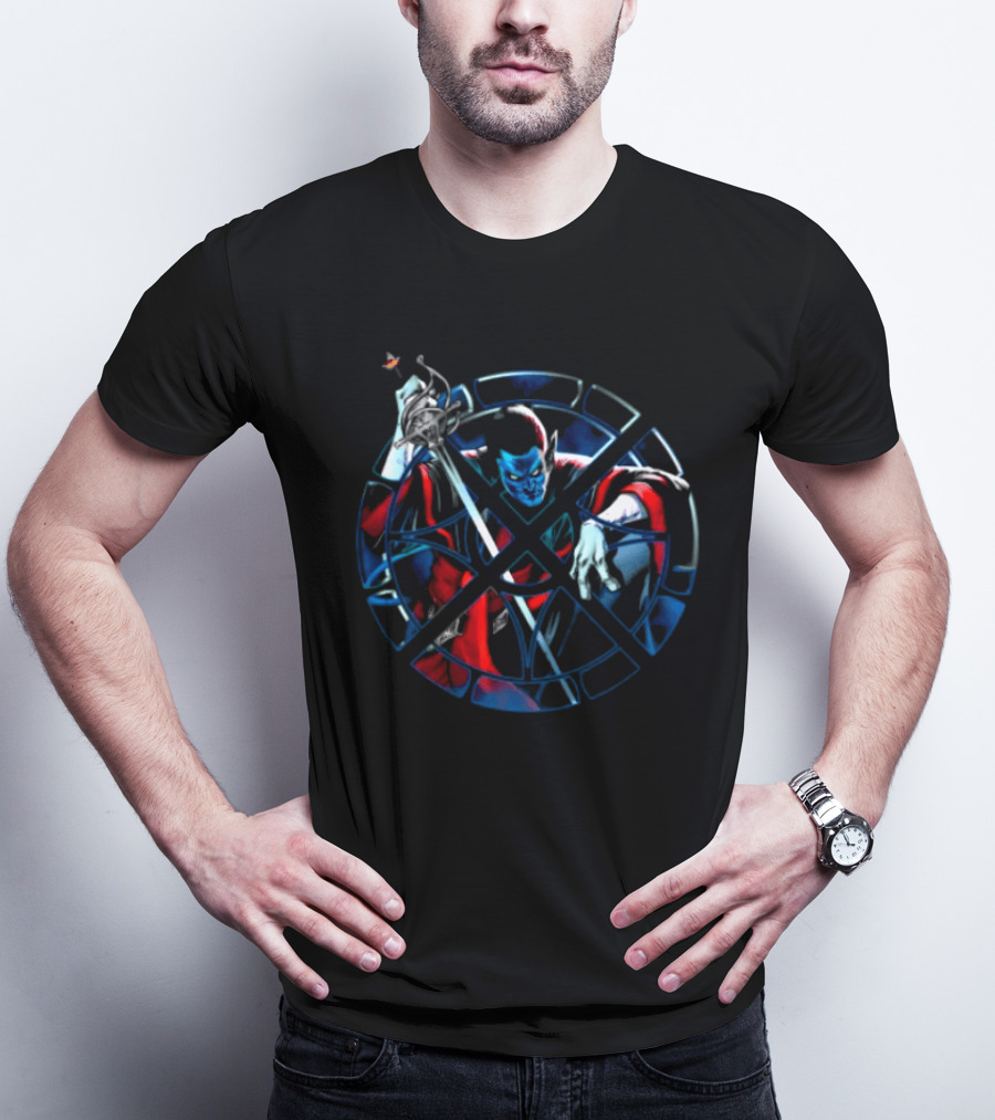 Vzn Shop Nightcrawler X Men Heroic Blue And Red Adventure T-Shirt