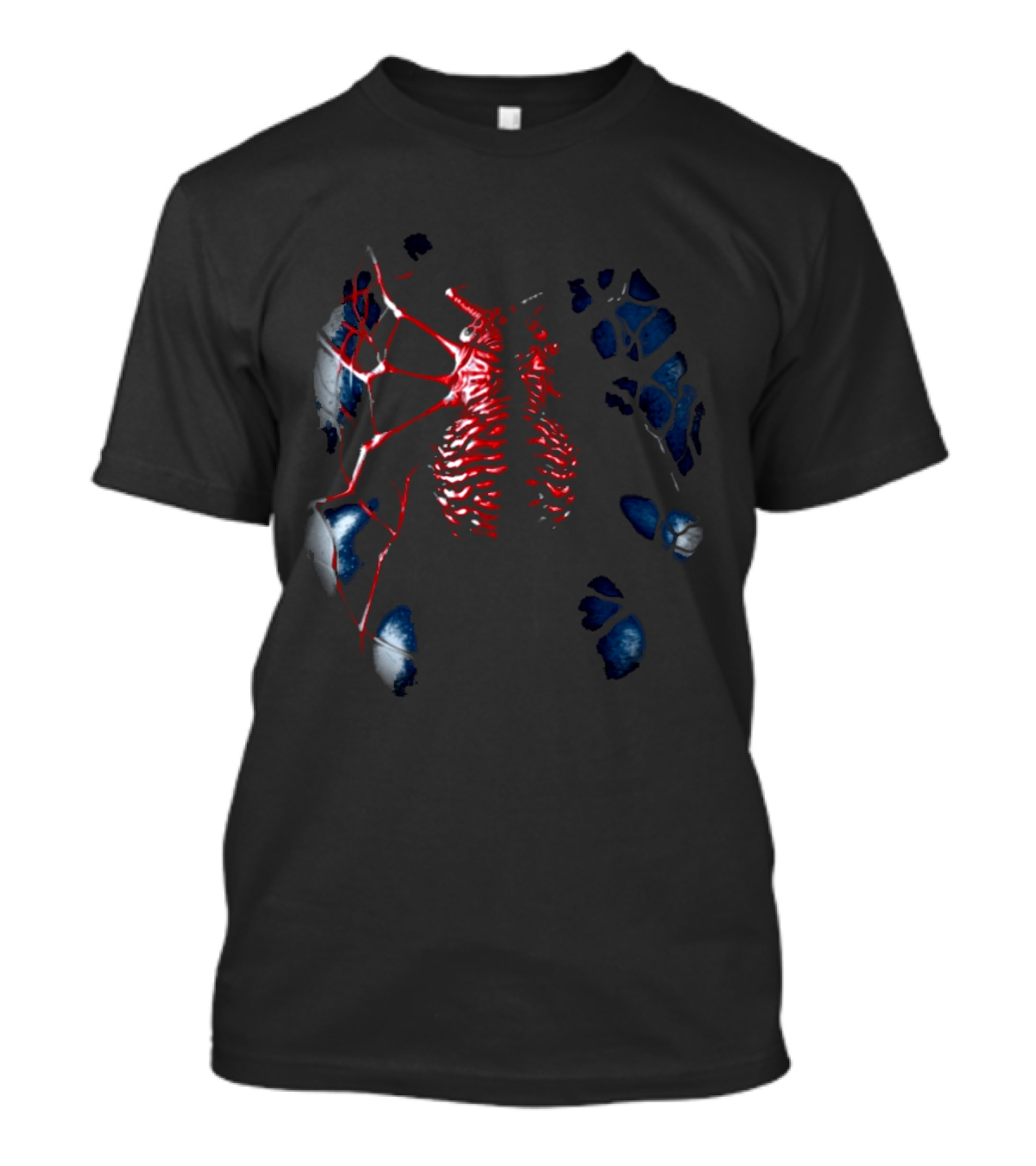 Vzn Shop Spiderman Venom Symbiote Ribcage Webbing T-Shirt
