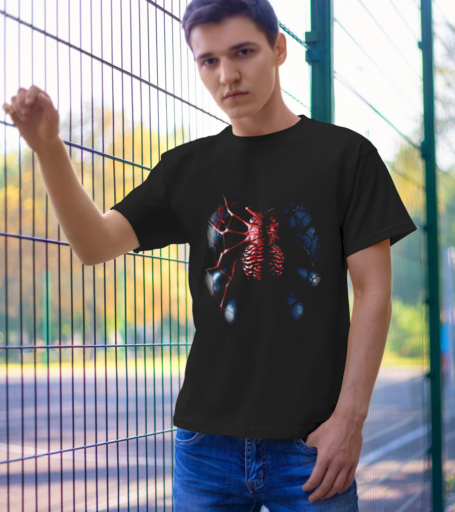 Vzn Shop Spiderman Venom Symbiote Ribcage Webbing T-Shirt