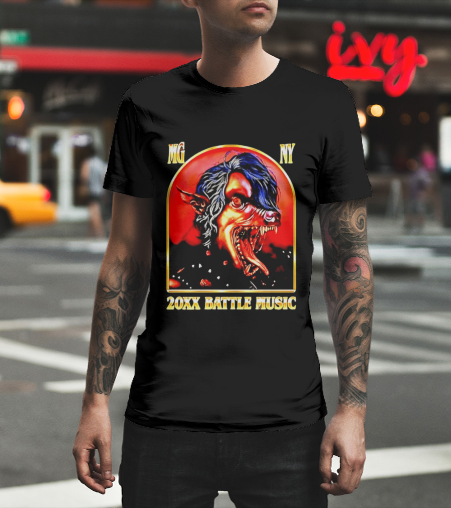 MG NY 20XX Battle Music Machine Gun Kelly Werewolf T-Shirt