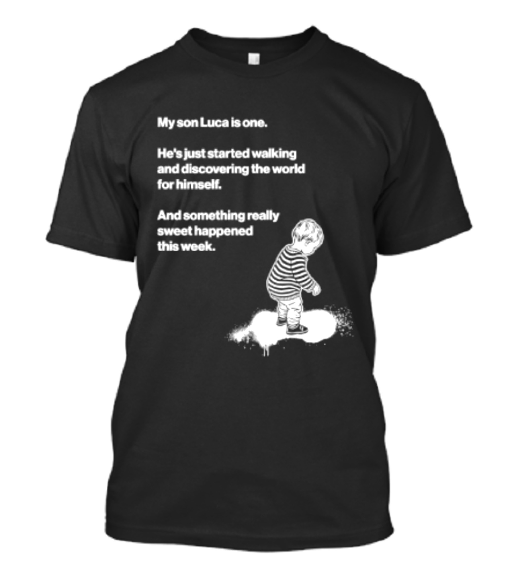 Luca Is One First Steps Adventure Exploring The World T-Shirt