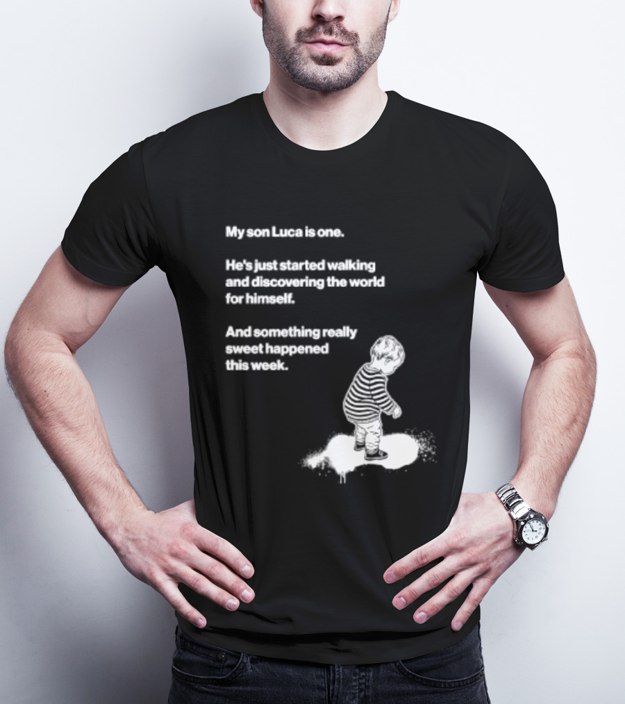 Luca Is One First Steps Adventure Exploring The World T-Shirt