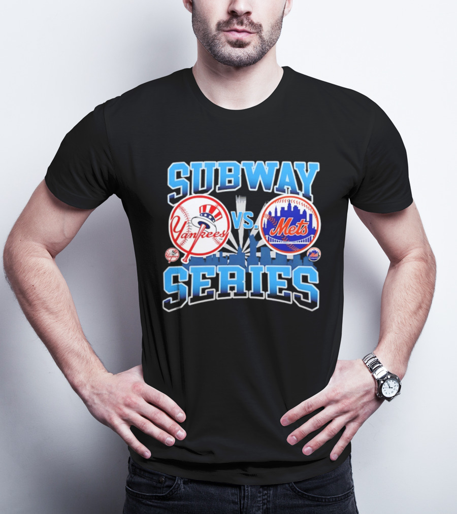 New York Yankees Vs Mets 2026 Subway Series Skyline T-Shirt