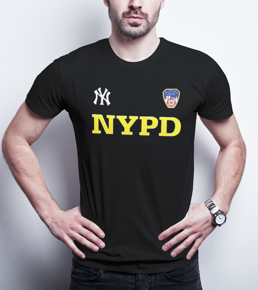 NYPD New York Yankees 2026 25th Anniversary 9 11 We Will Never Forget Remember Honor Unite 2 Sided T-Shirt