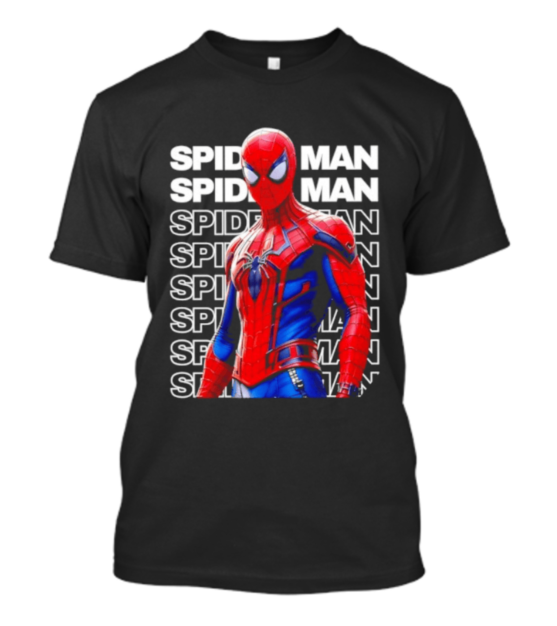 Spider Man Marvel Superhero Peter Parker Iconic Costume Vibrant Heroic T-Shirt