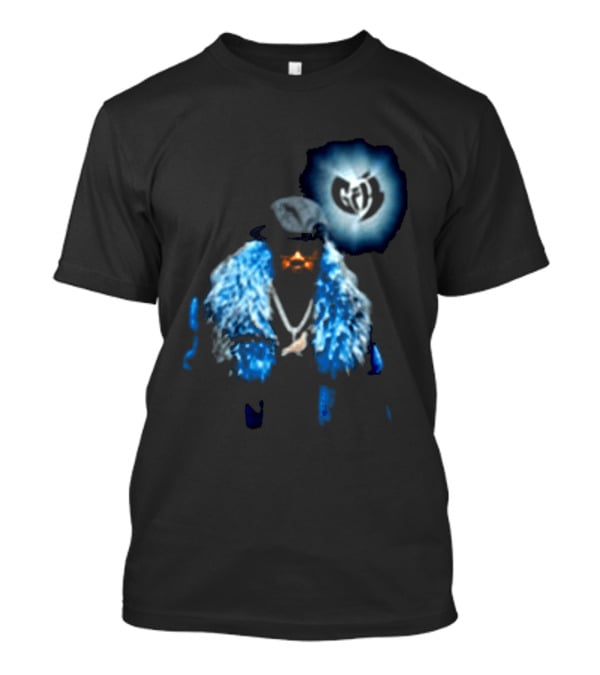 Staple Pigeon Store Staple X Ghostface Killah Collaboration With Wu Tang Clan Influence And Iconic Blue Fur Coat T-Shirt