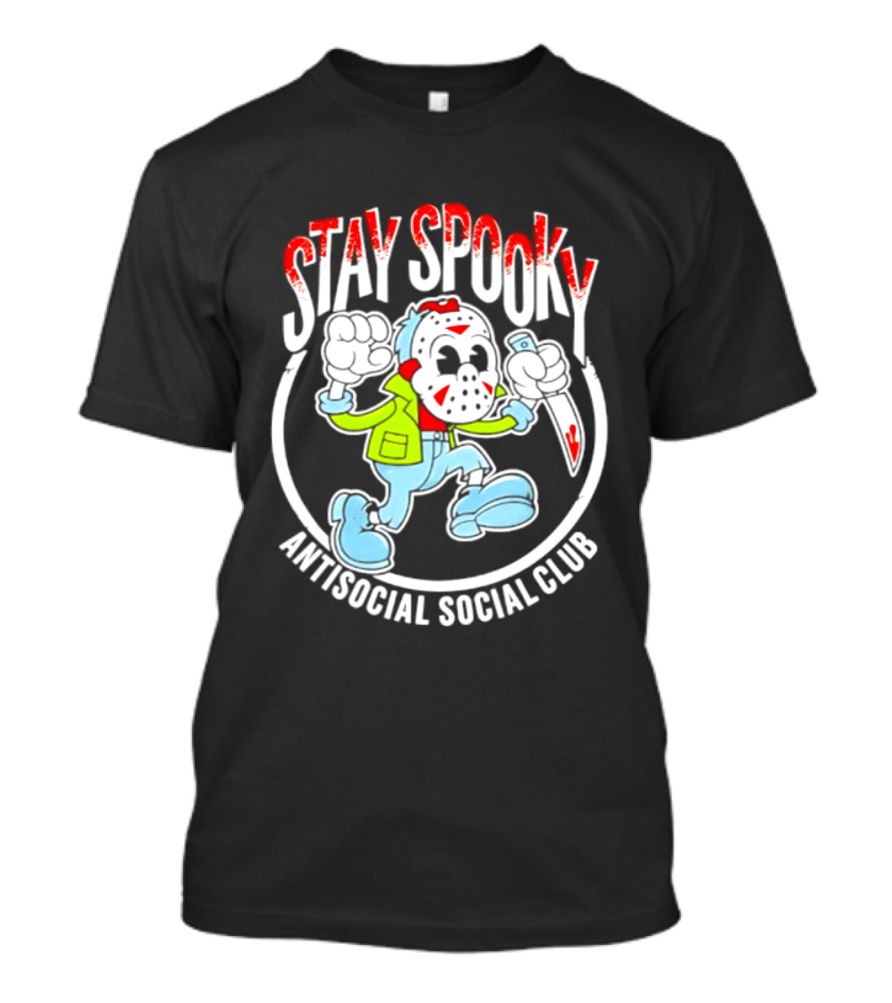 Stay Spooky Antisocial Social Club Jason Voorhees Halloween T-Shirt