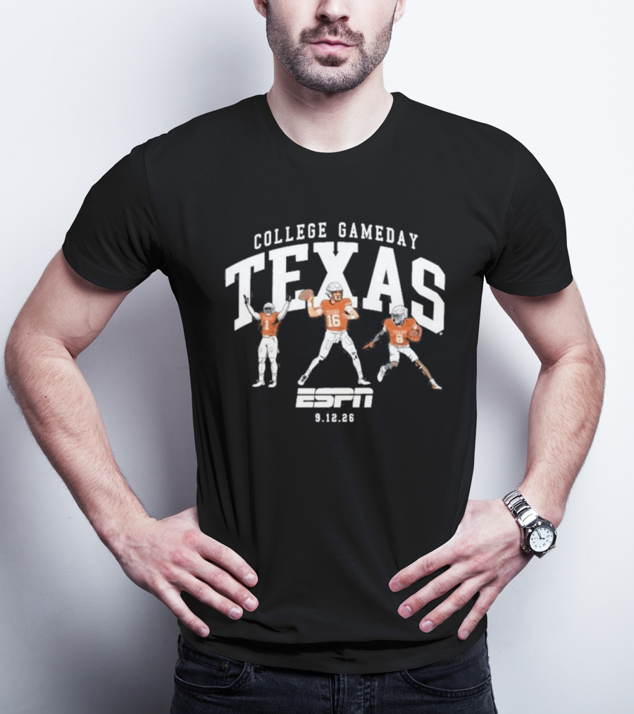 Texas College Gameday September 12 ESPN Football 2026 T-Shirt