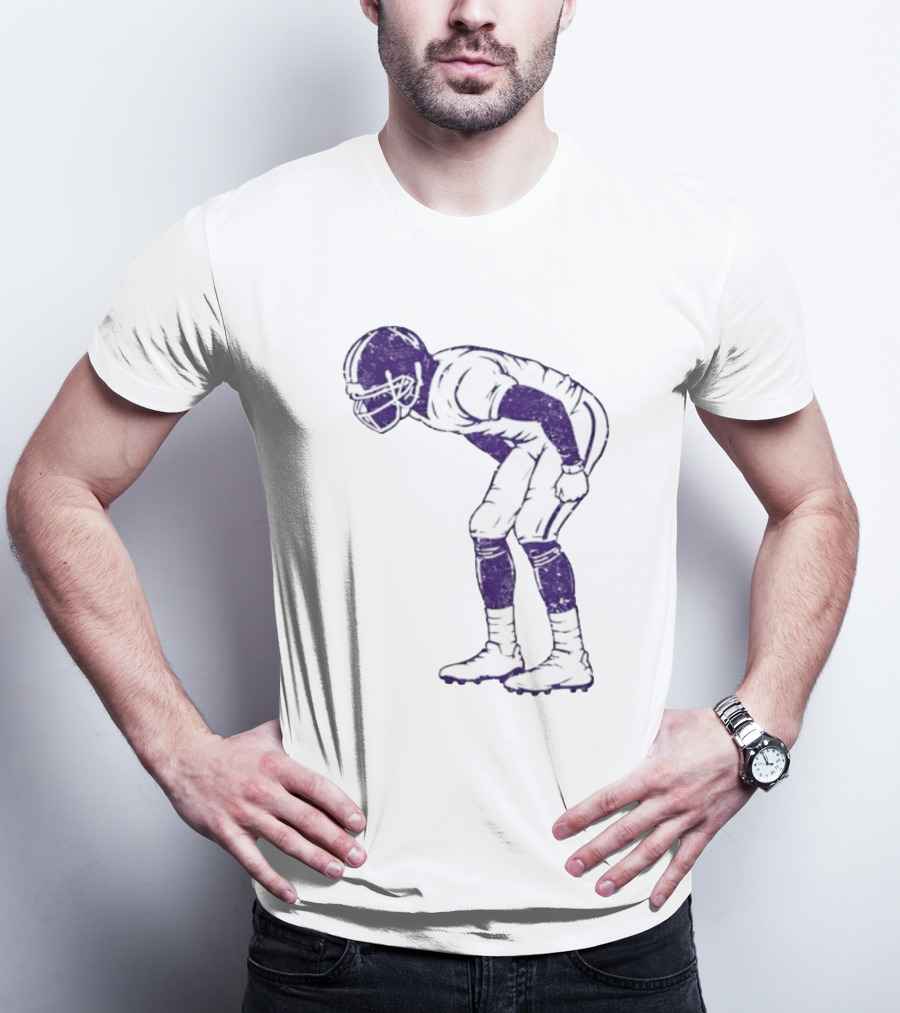 Warren Moon Minnesota Vikings Football Player Vintage Pose T-Shirt