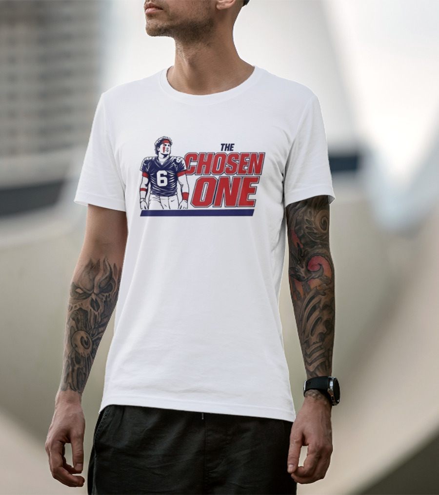 Chosen One Football Jersey Number 6 Athlete T-Shirt