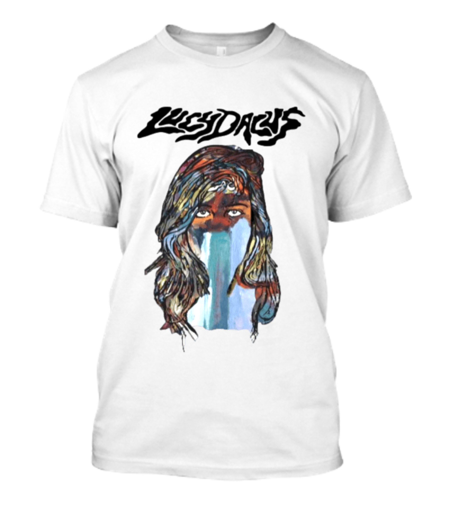 Lucy Dacus Melting Face 34 Length T-Shirt