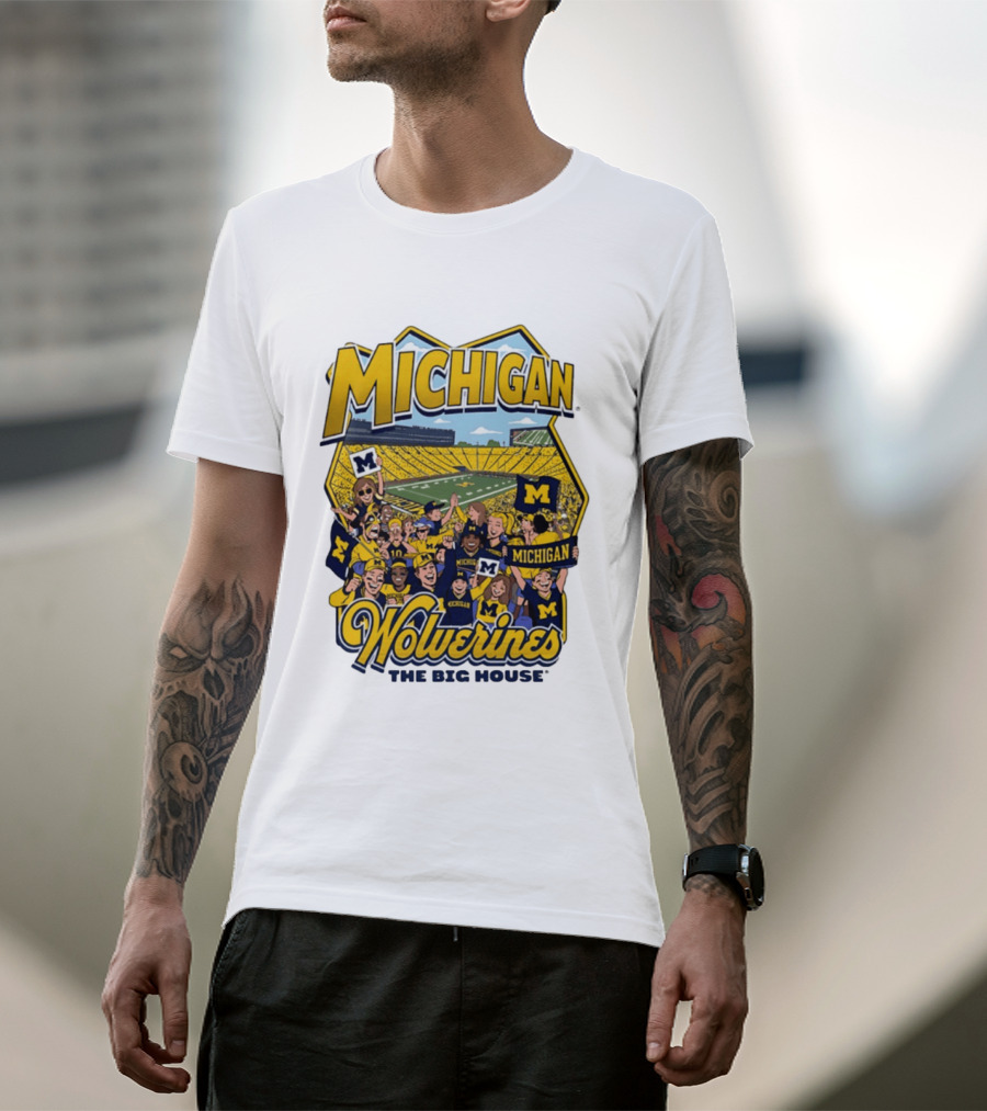 Michigan Wolverines The Big House 2026 Celebration Stadium Fans T-Shirt