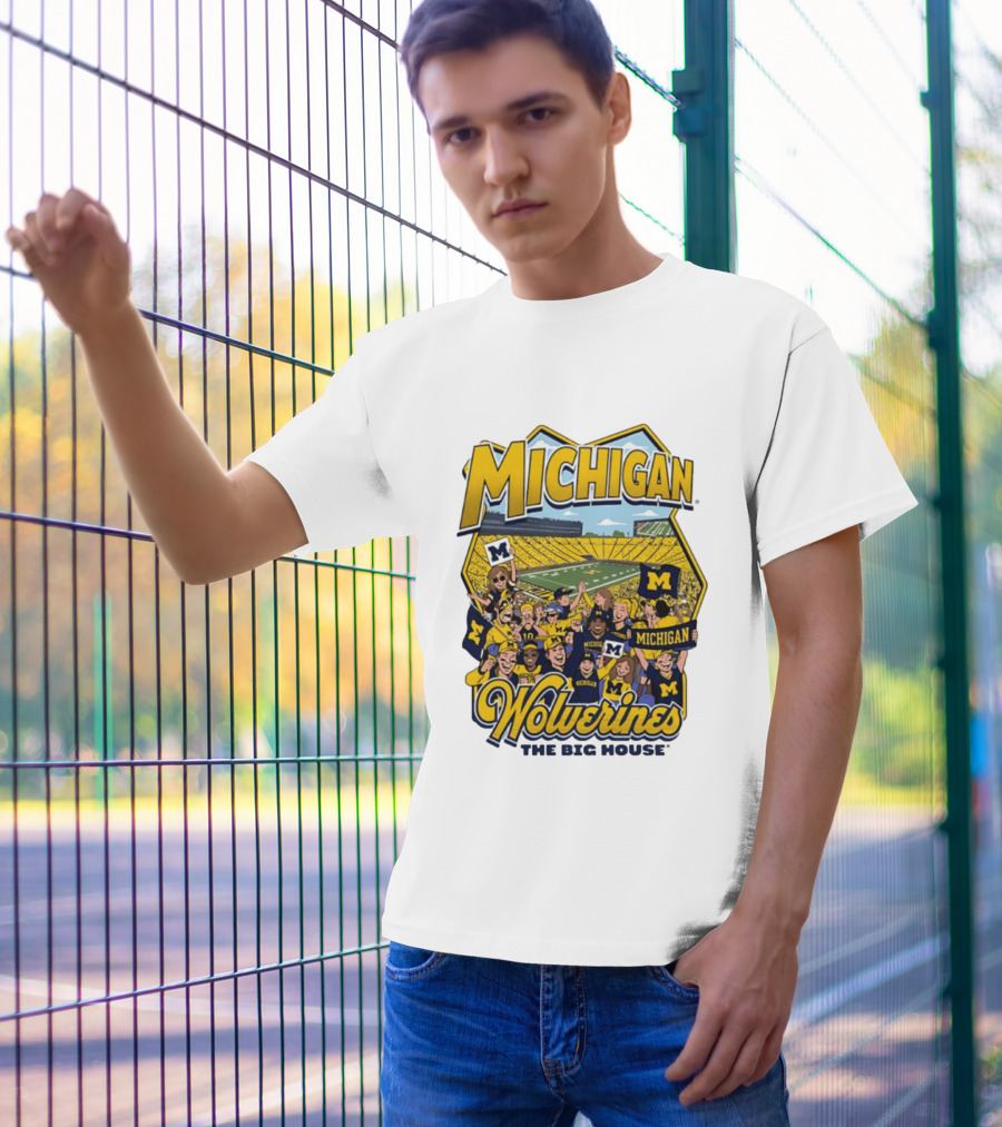 Michigan Wolverines The Big House 2026 Celebration Stadium Fans T-Shirt
