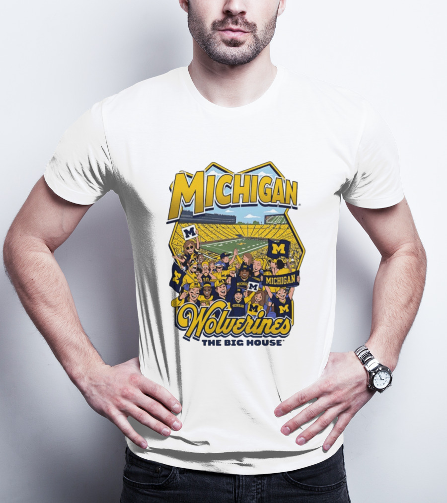 Michigan Wolverines The Big House 2026 Celebration Stadium Fans T-Shirt