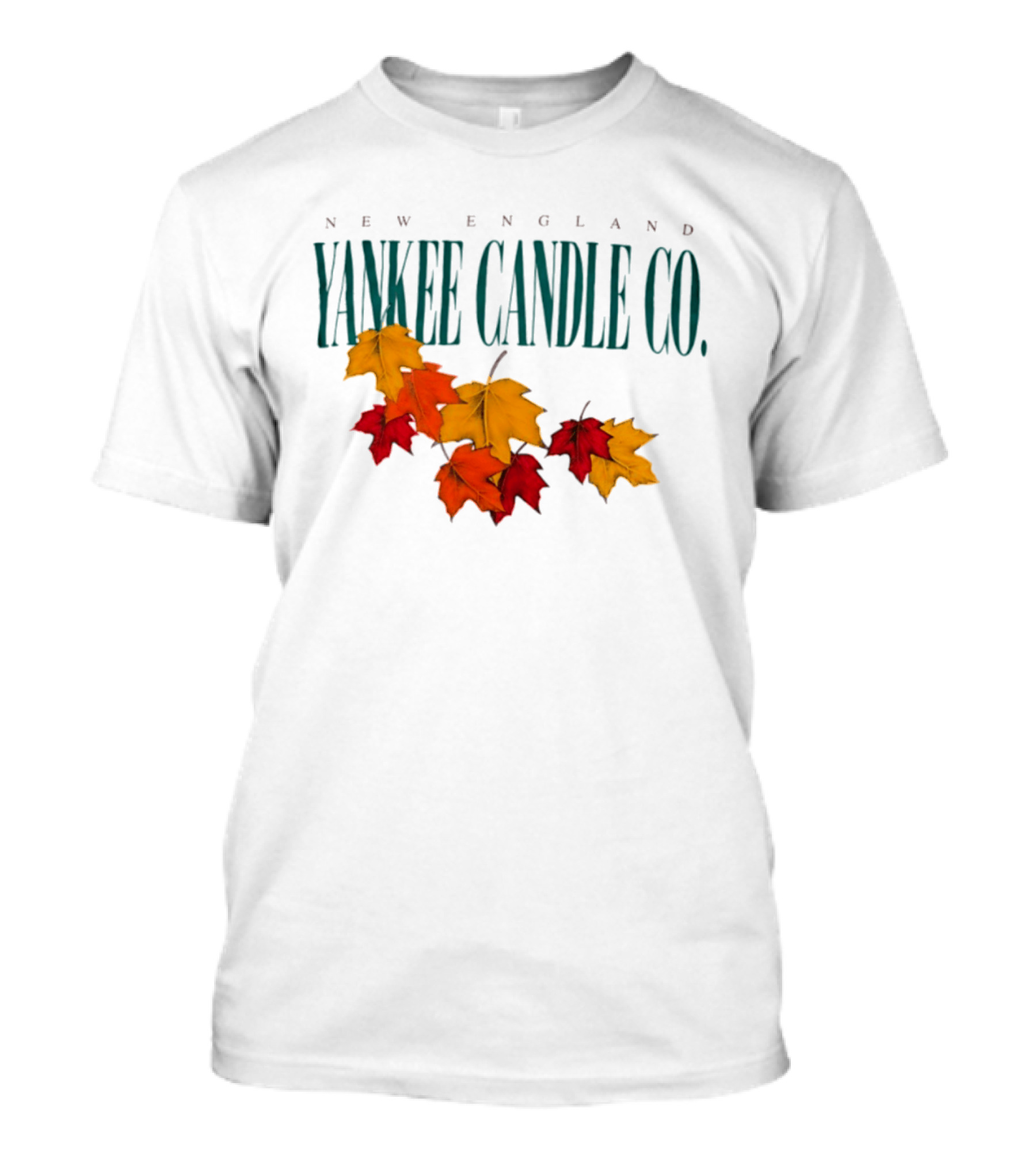 New England Yankee Candle Co Fall Leaves Autumn T-Shirt